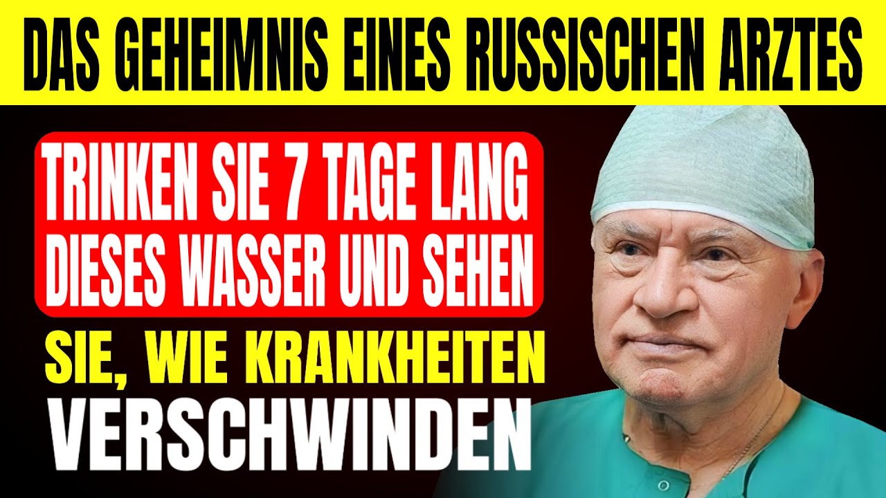 Das Geheimnis, das 99% der Menschen nicht kennen: So trinkst du Wasser ...
