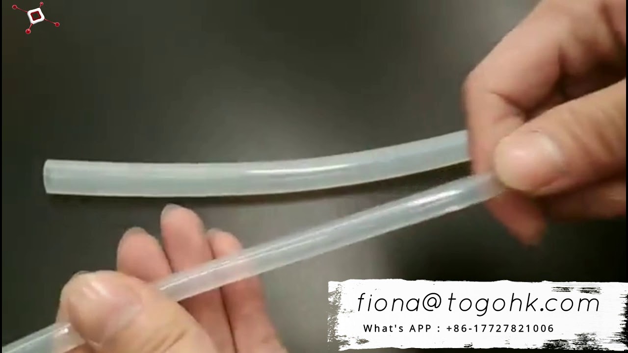 FDA Food Grade Clear Silicone Tubing - YouTube
