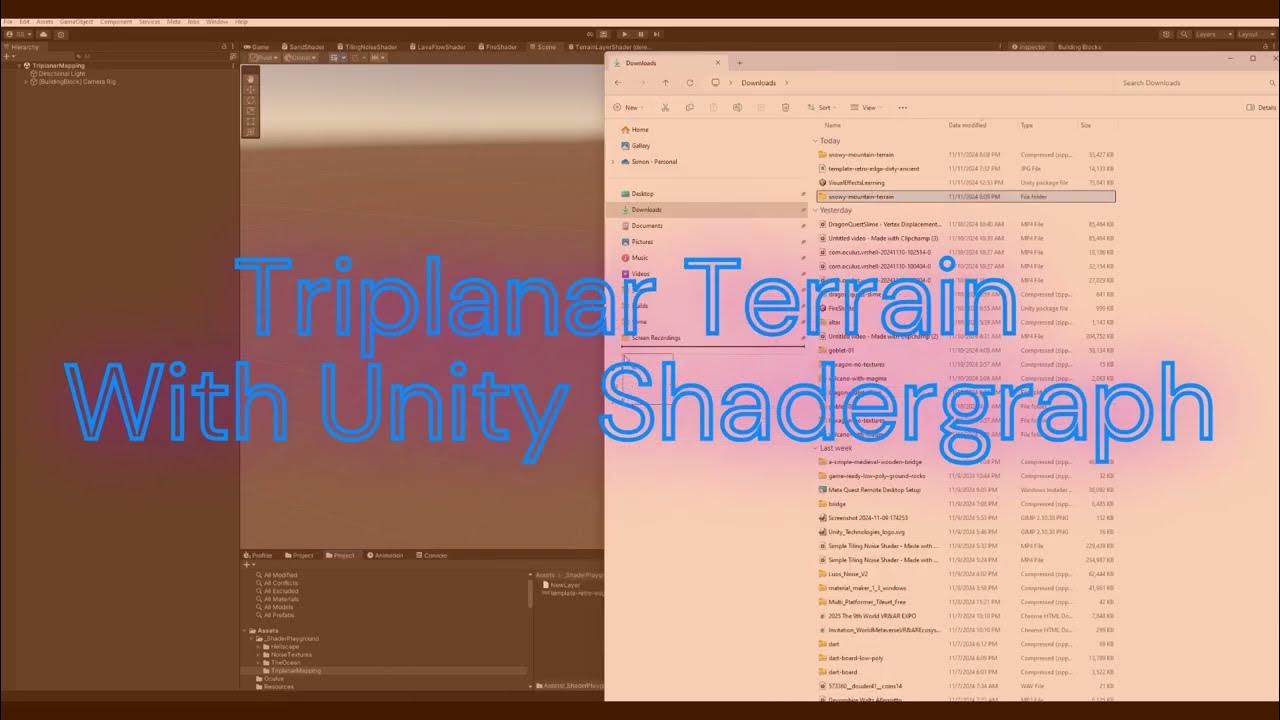 Triplanar Mapping in Unity Shadergraph - Stylized Terrain Example - YouTube