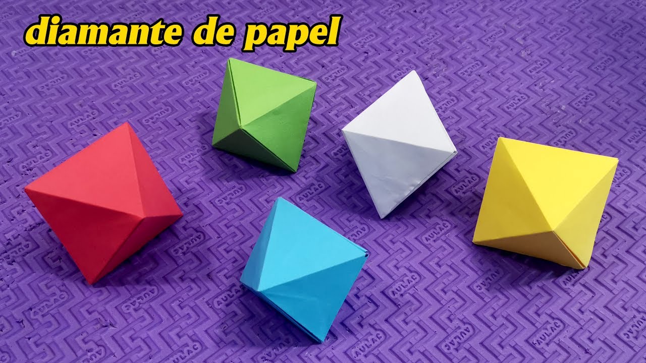 Origami Diamante | Cómo Hacer un Diamante de Papel - YouTube