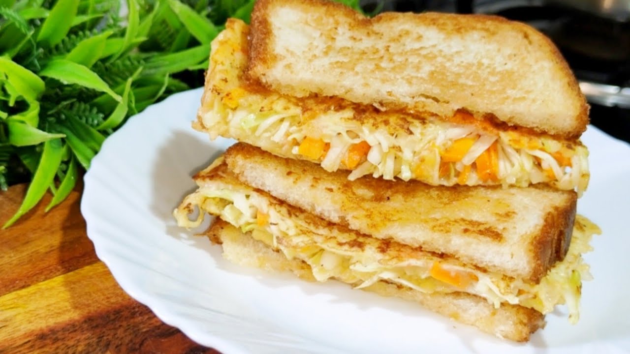 Cabbage Sandwich Recipe ! Easy and Delicious Crispy Cabbage Recipe ...
