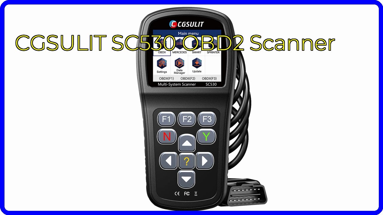 REVIEW (2026): CGSULIT SC530 OBD2 Scanner. First Look. - YouTube