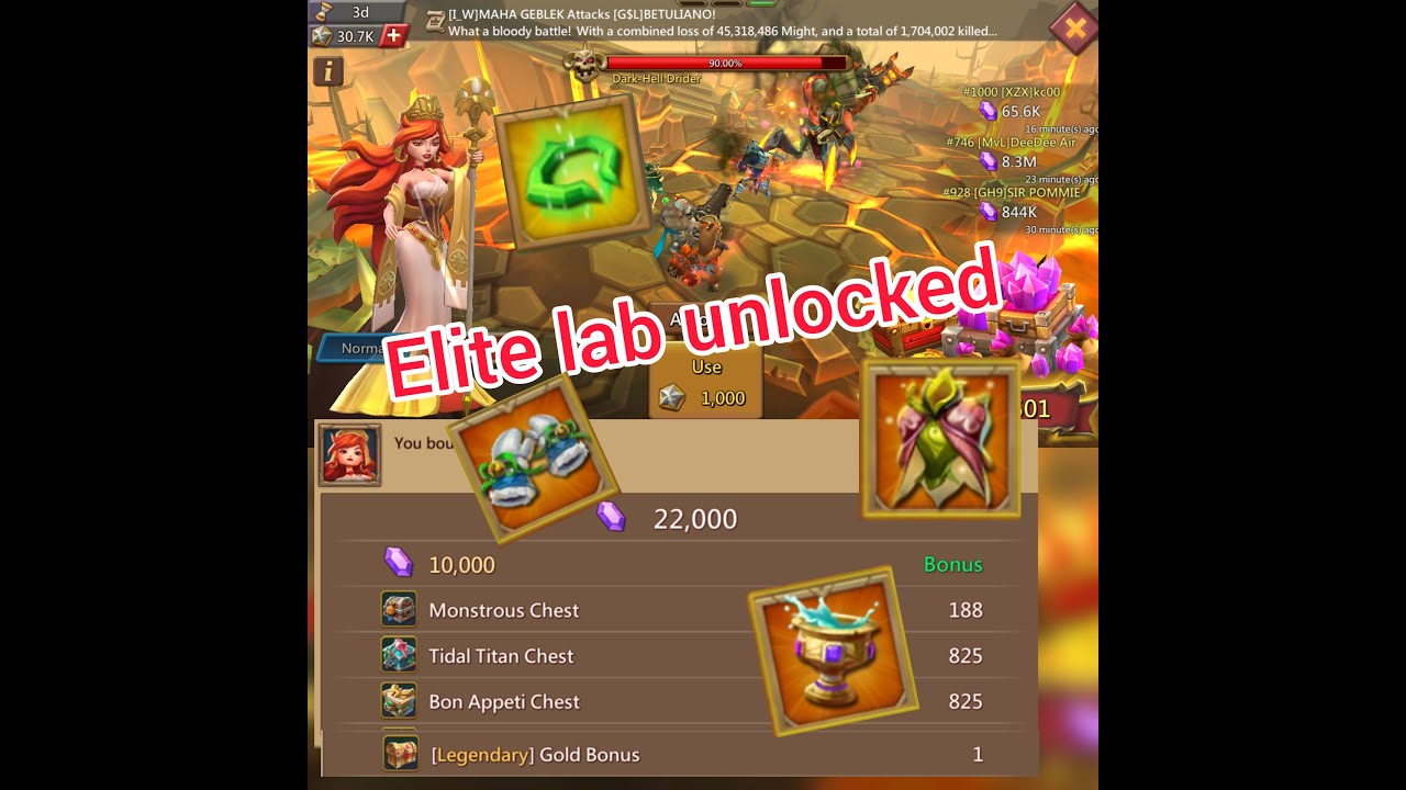 Lords Mobile 175$ pack Bus | Elite Labyrinth | Huge Gear Upgrade Mel's ...