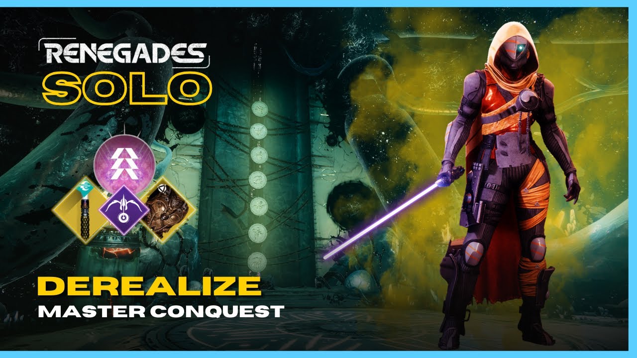 Solo Flawless Master Conquest "Derealize" on JEDI Prismatic Hunter ...