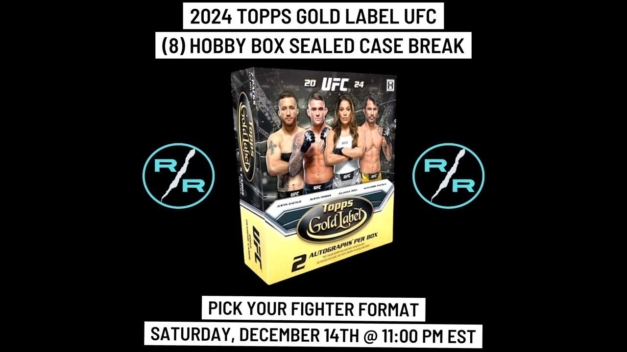 2024 Topps Gold Label UFC 8 Hobby Box 1 Case eBay Fighter Break ...