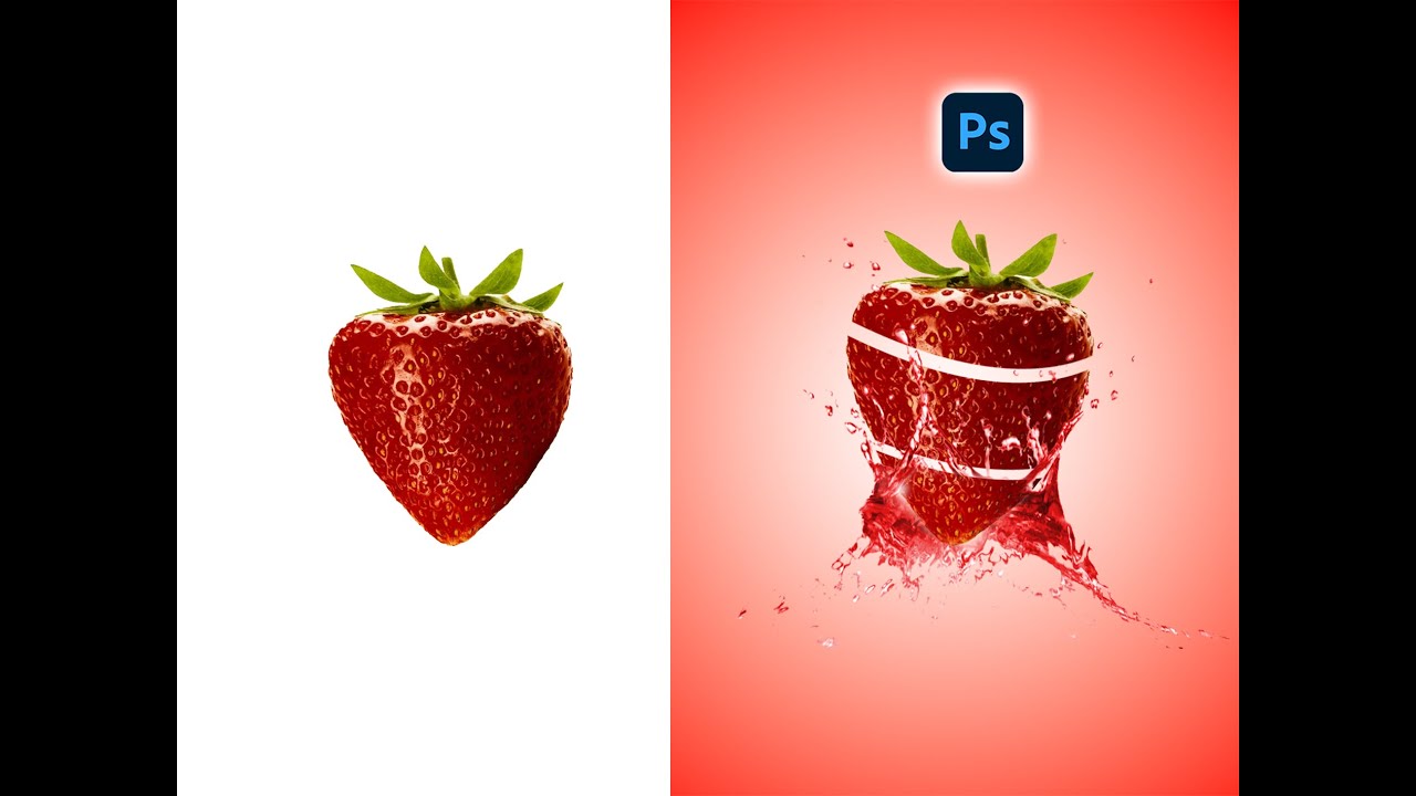 Fruit Water Splash | Photoshop Tutorial - YouTube