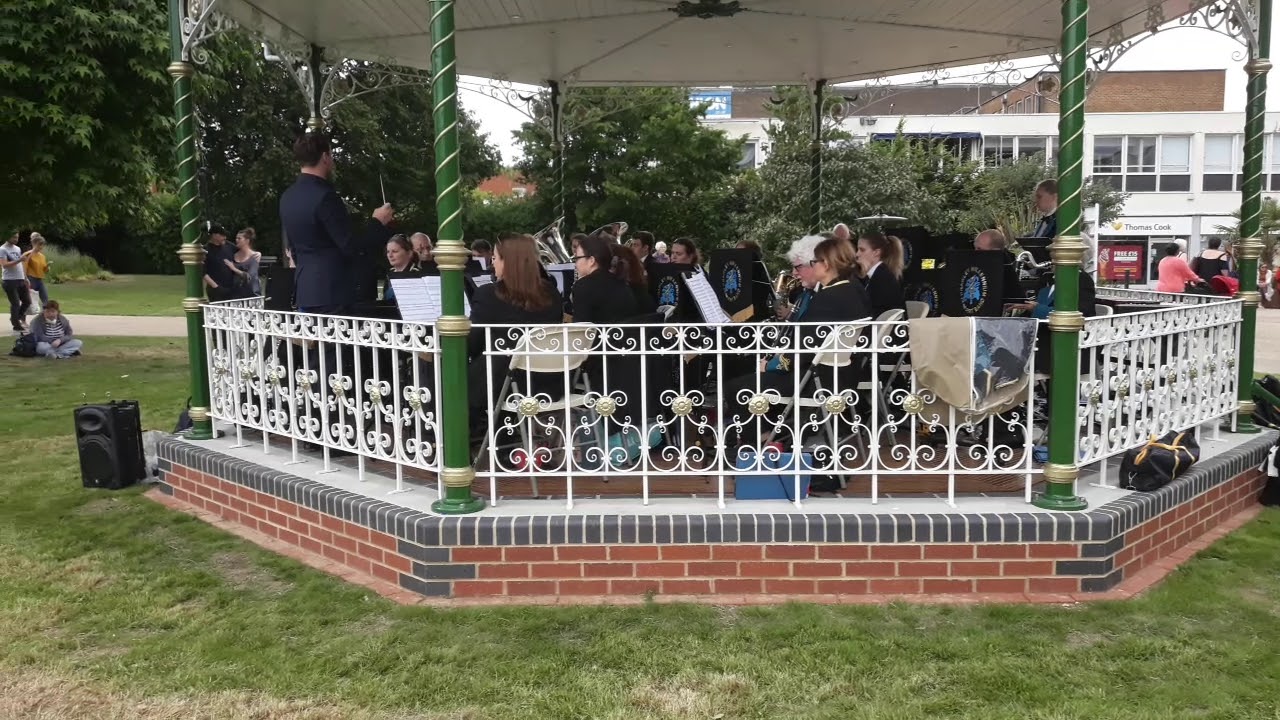 Crawley bandstand opening 16 june 2018 - YouTube