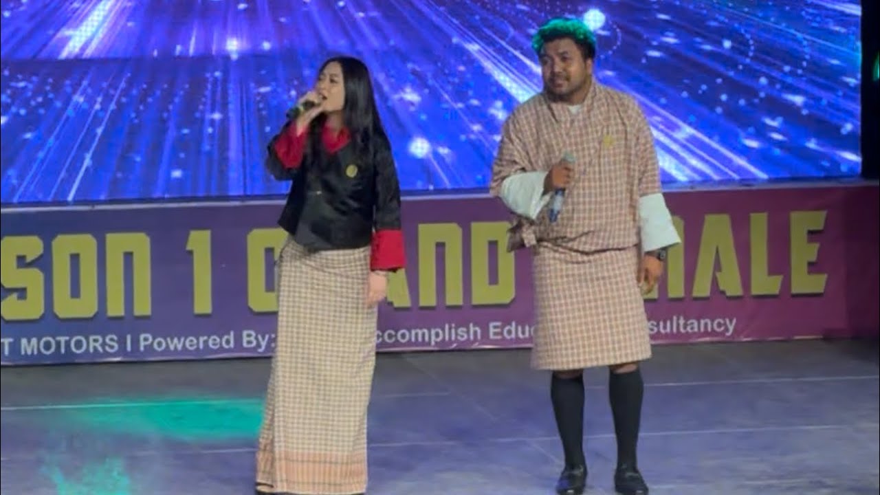 Hamlal and Kuenzang Lhamo singing during BGT final - YouTube