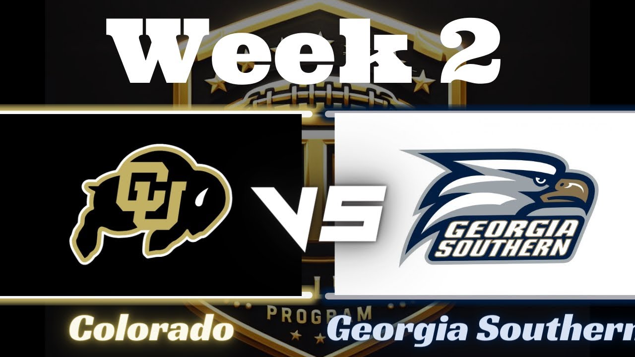 Colorado vs Georgia Southern - Week 2 - YouTube