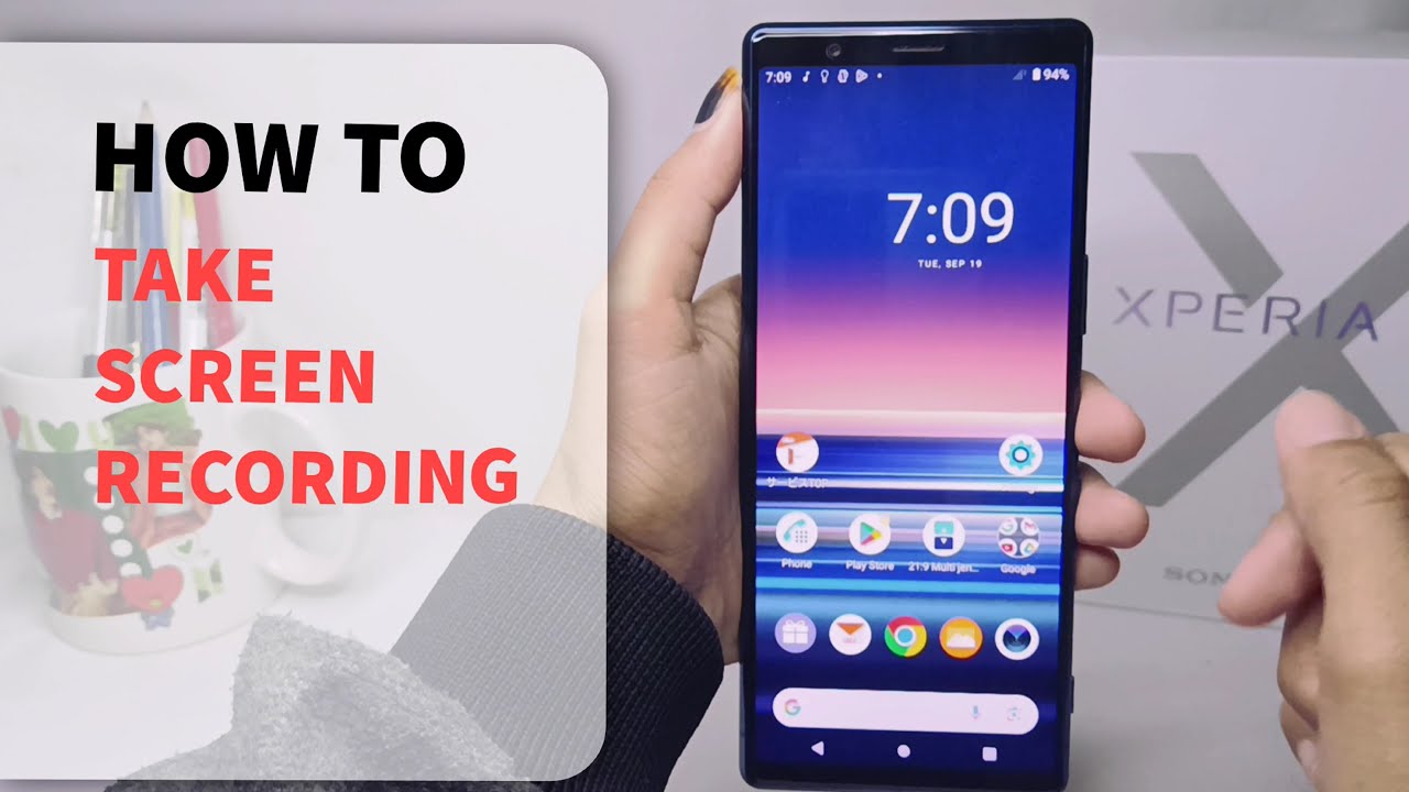How To Do Screen Recording On Sony Experia | How To Screen Record On ...