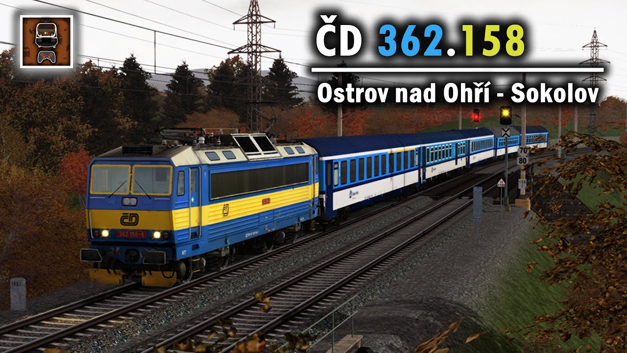 Train Simulator ČD 362 158 - R 618 Krušnohor || Ostrov nad Ohří → ...