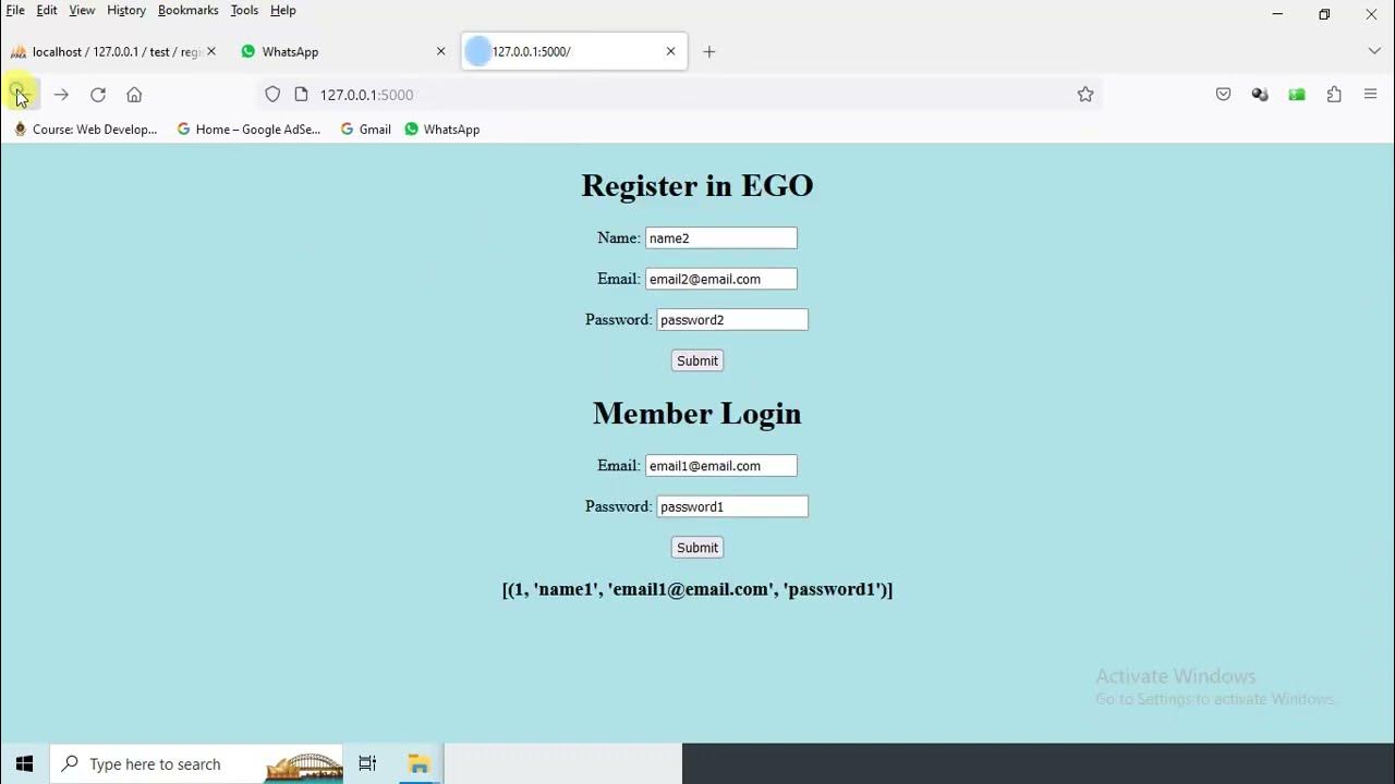 Flask Xampp Simple Login System - YouTube