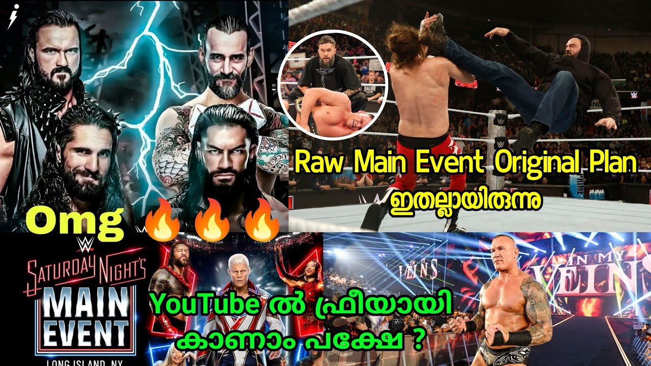Punk & Roman Vs Seth & Drew tag team match plan | Saturday night main ...