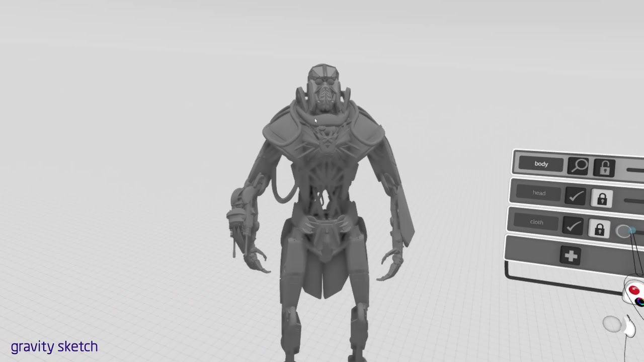 Gravity Sketch VR character design - YouTube