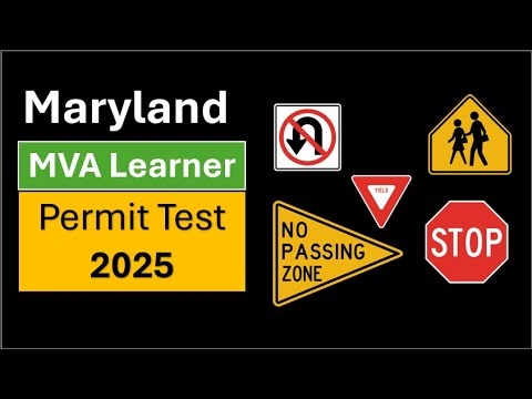 Maryland MVA Learner Permit Test 2025 – Questions & Answers - YouTube