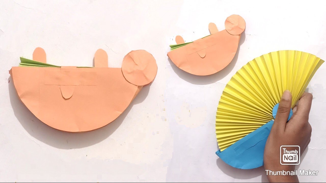 Paper fan | paper fan making,how to | how to make paper fan | origami ...