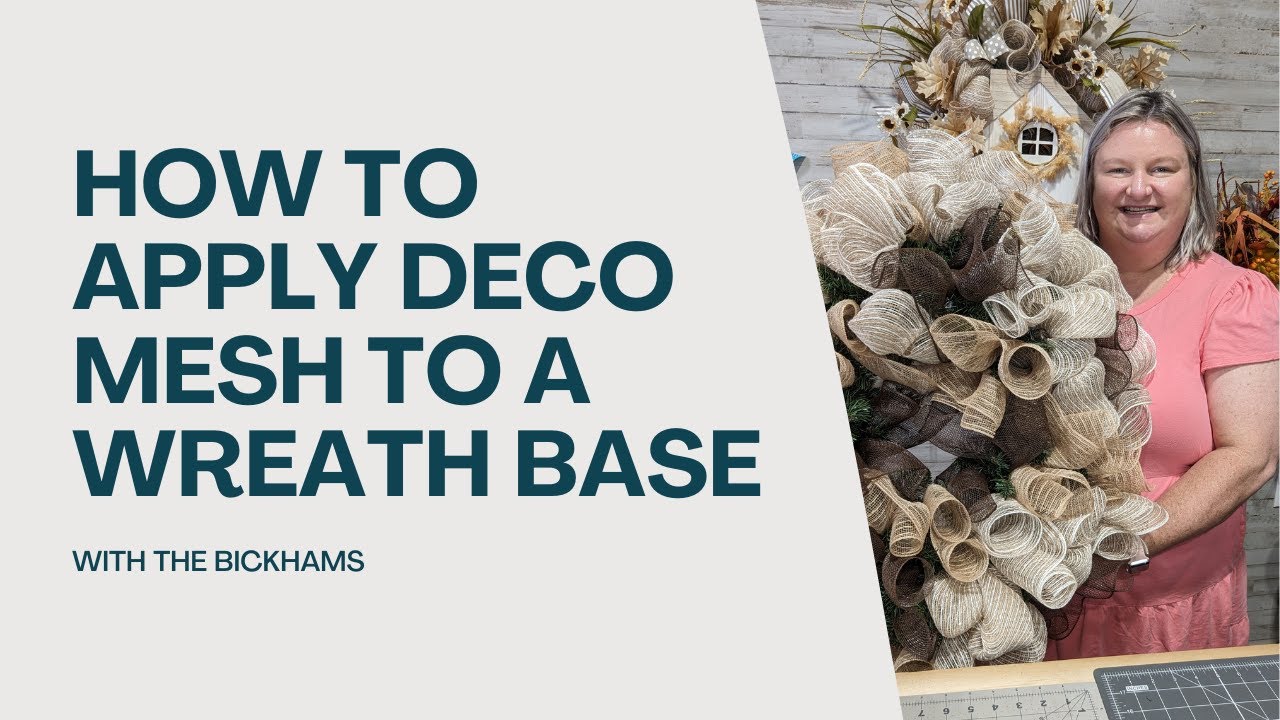 How to make a deco mesh wreath base| Using deco mesh in an evergreen ...