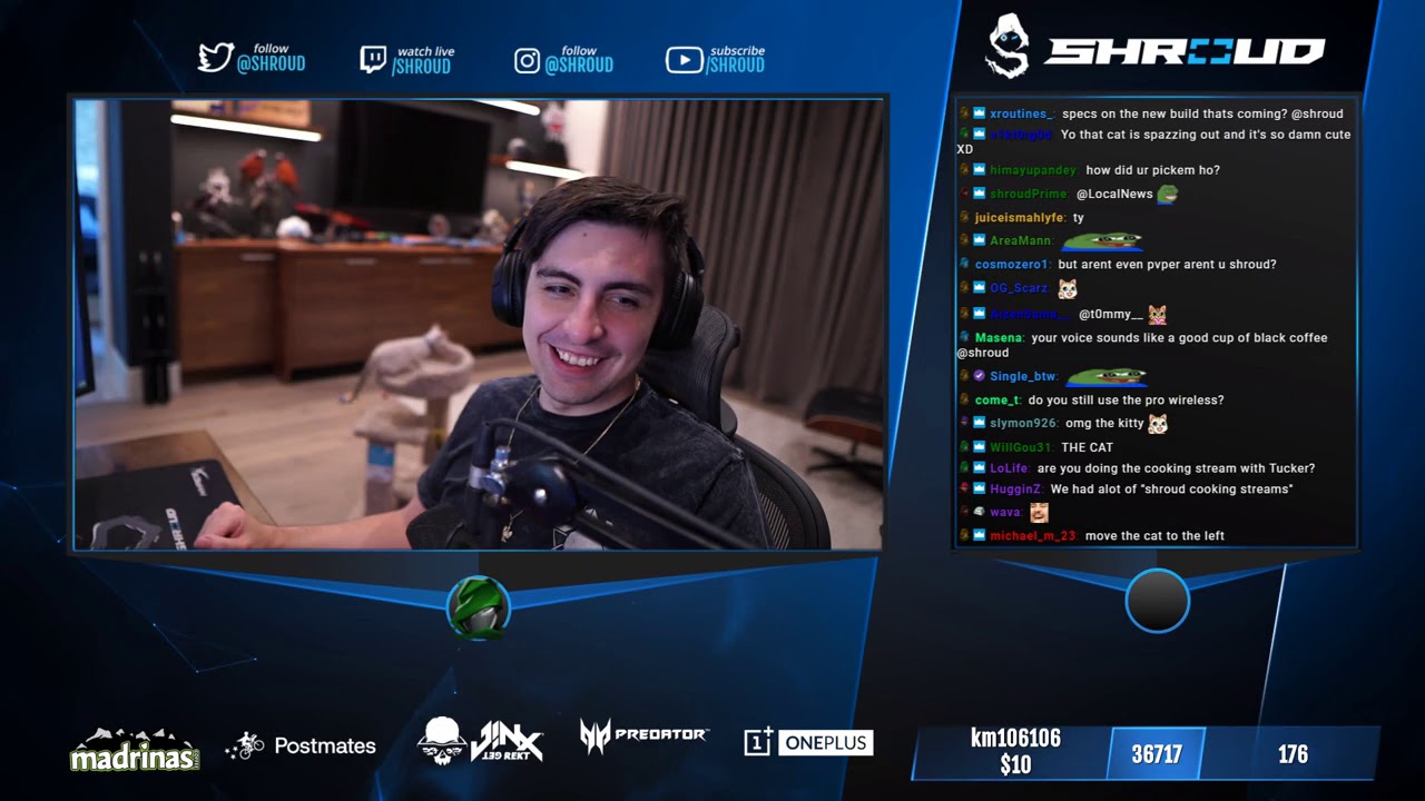 IRL - Shrouds Cat Falls (Shroud) - YouTube