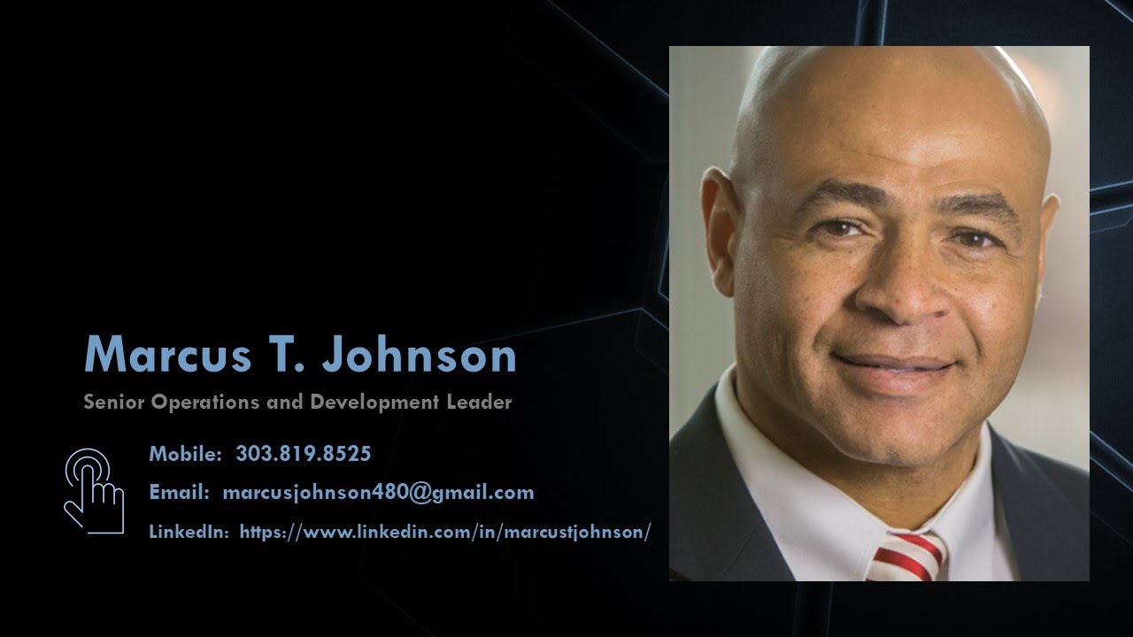 Marcus T. Johnson, Senior BD Leader and Project Execuitive - YouTube
