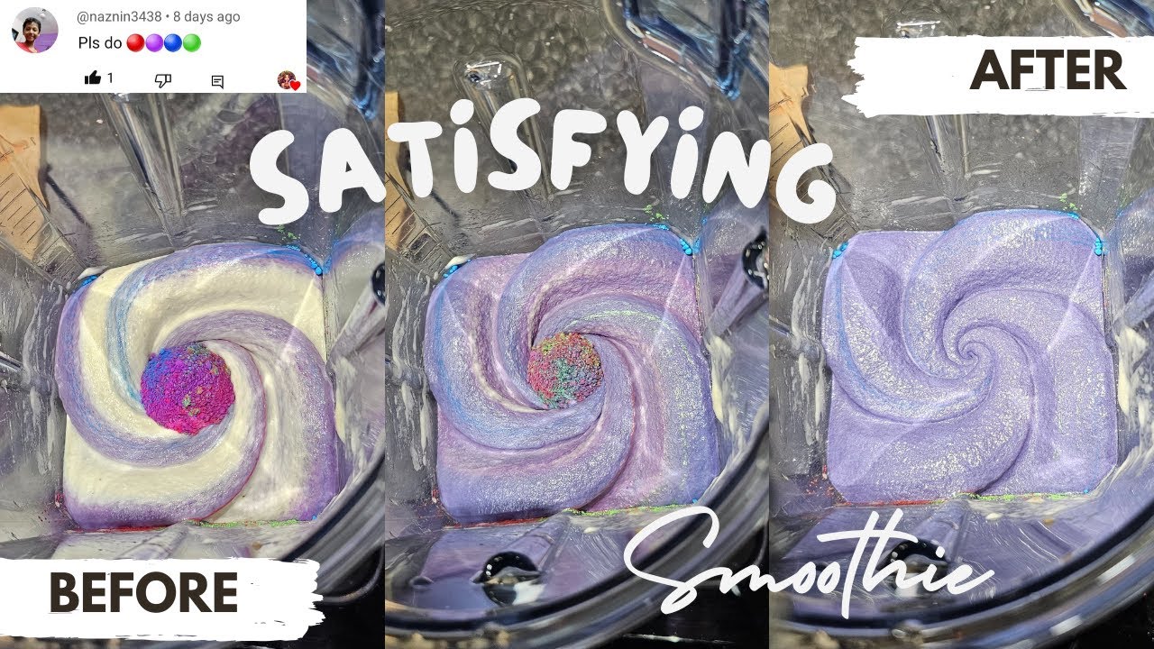 Satisfying smoothie blending ♥️💜💙💚/satisfying smoothie videos - YouTube