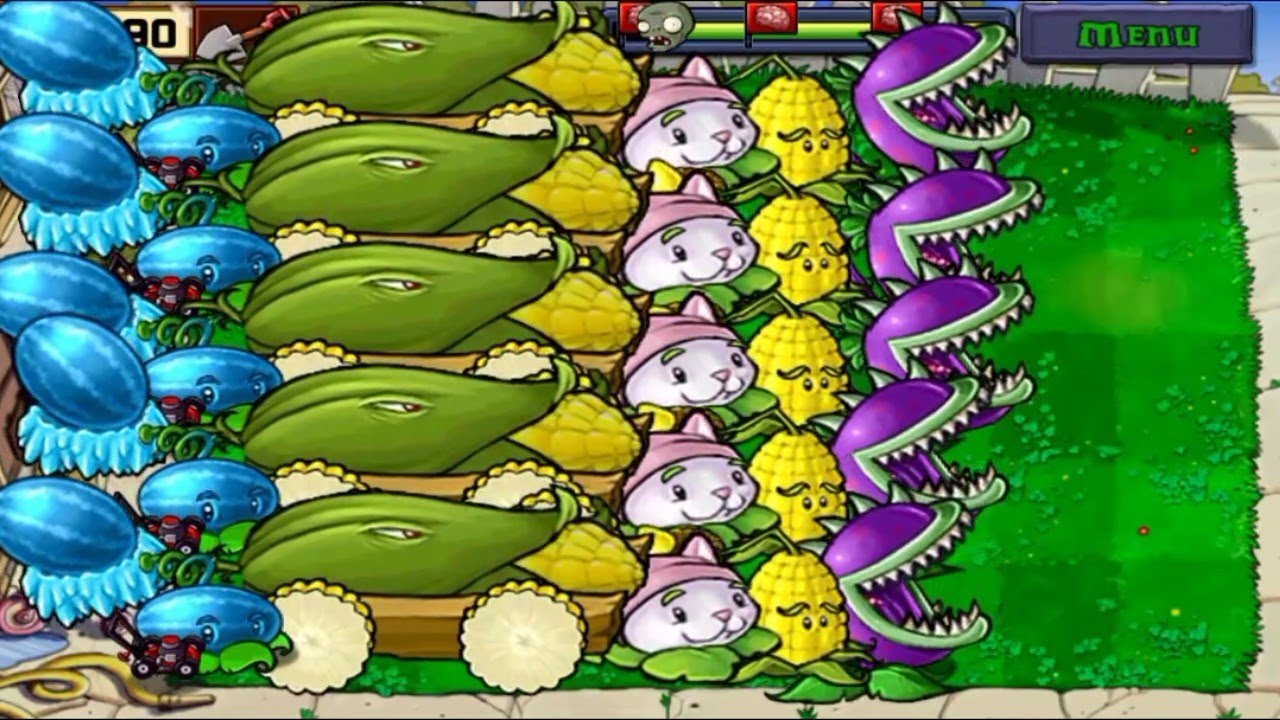 Pvz Hack | Giant Plants vs All Zombies Full Gameplay HD - YouTube