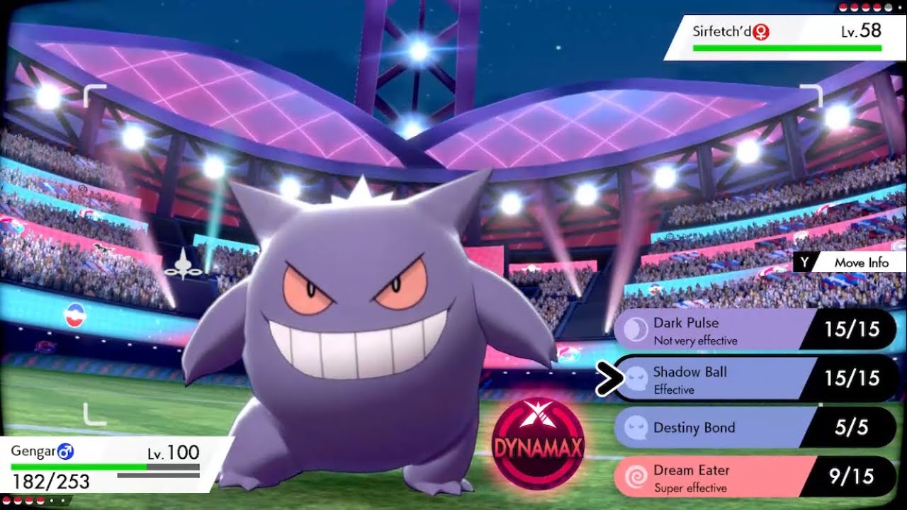 GENGAR - SHADOW BALL (POKEMON SHIELD) - YouTube