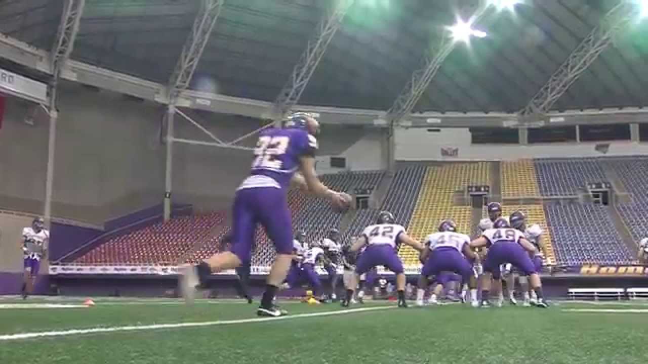 UNI Football Preps for Spring Game - April 24, 2015 - YouTube