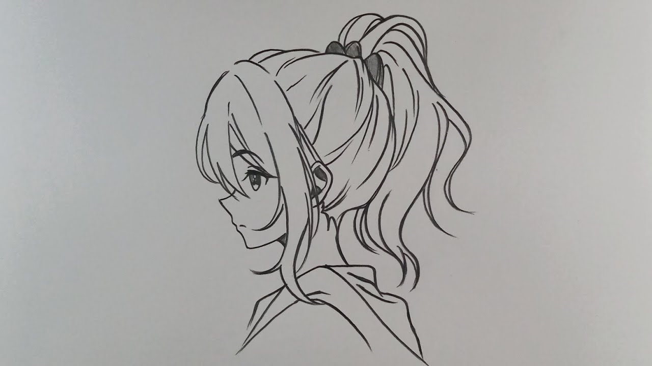 Cara Menggambar Anime Cewek Untuk Pemula Step by Step - YouTube
