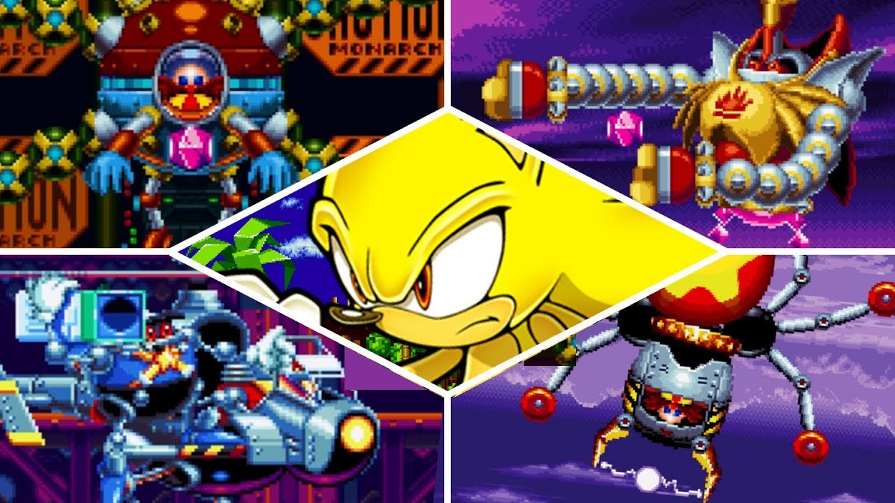 Sonic Mania - Super Sonic VS All Bosses! - YouTube