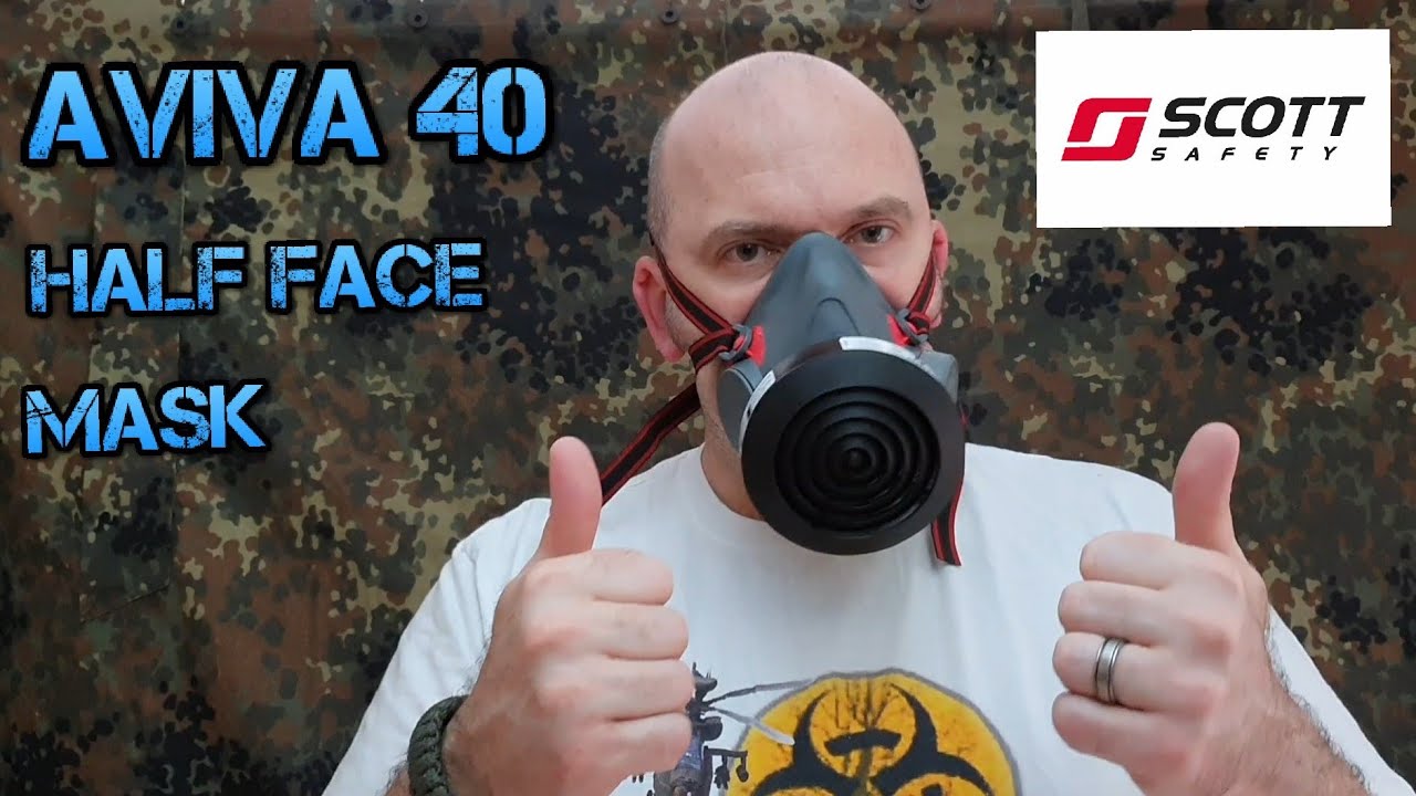 Scott Safety Aviva 40 half face mask - YouTube