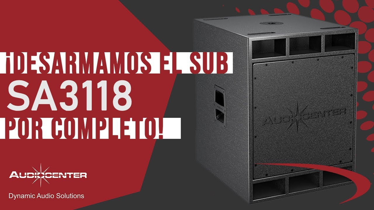 ¿Quieres saber como es por dentro el subwoofer SA3118? Audiocenter ...