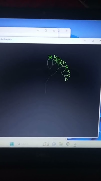 Draw Tree Using Python Turtle Pythonshorts Pythontutorial Programming Pythontutorial Shorts 