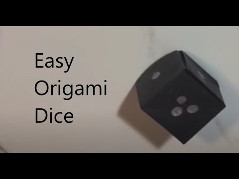 How to make an EASY Origami Dice - YouTube