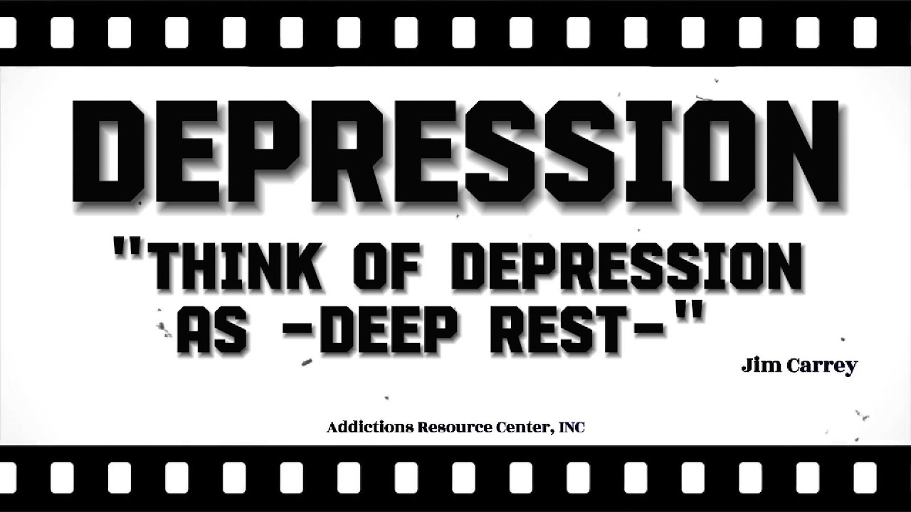Depression is your body saying it needs - Deep Rest - Jim Carrey - YouTube