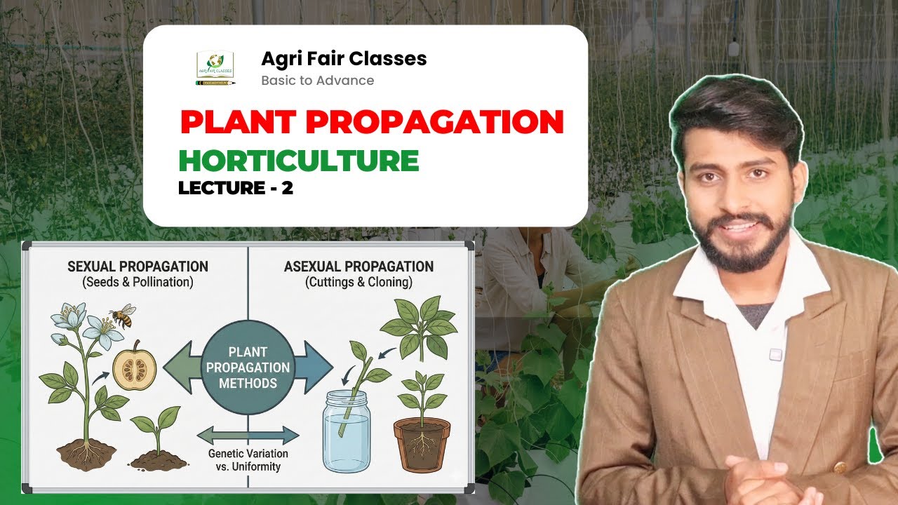 Plant Propagation in Horticulture | Lecture 2 | Sexual & Asexual ...