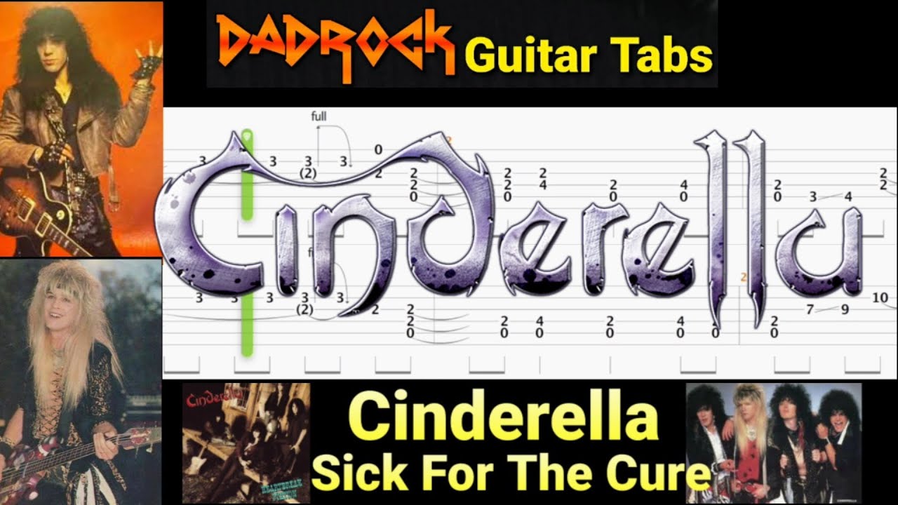 Sick For The Cure - Cinderella - Lead Guitar TABS Lesson - YouTube