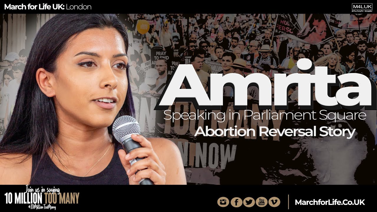 Amrita: March for Life UK - Parliament Square - YouTube