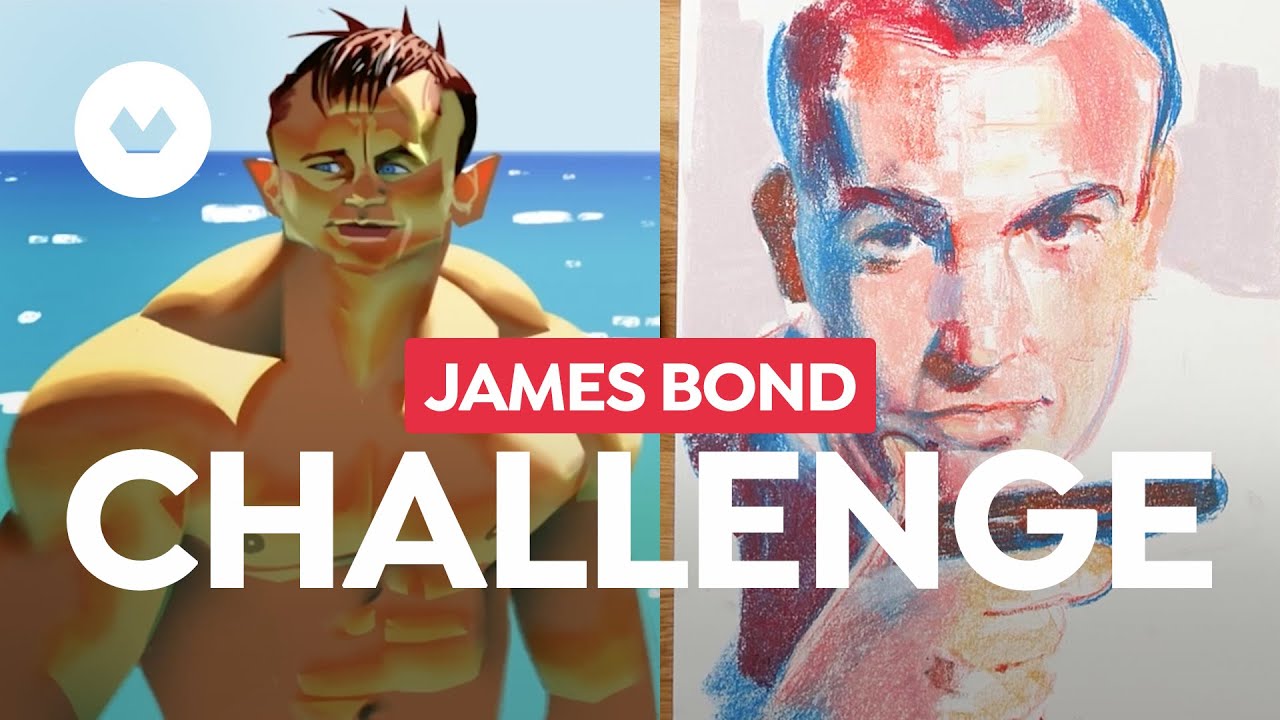 JAMES BOND CHALLENGE - Draw Your Favorite 007 | Domestika English - YouTube