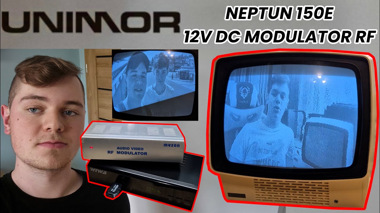 Unitra NEPTUN 150E uruchomienie YOUTUBE z modulatorem analogowym ...