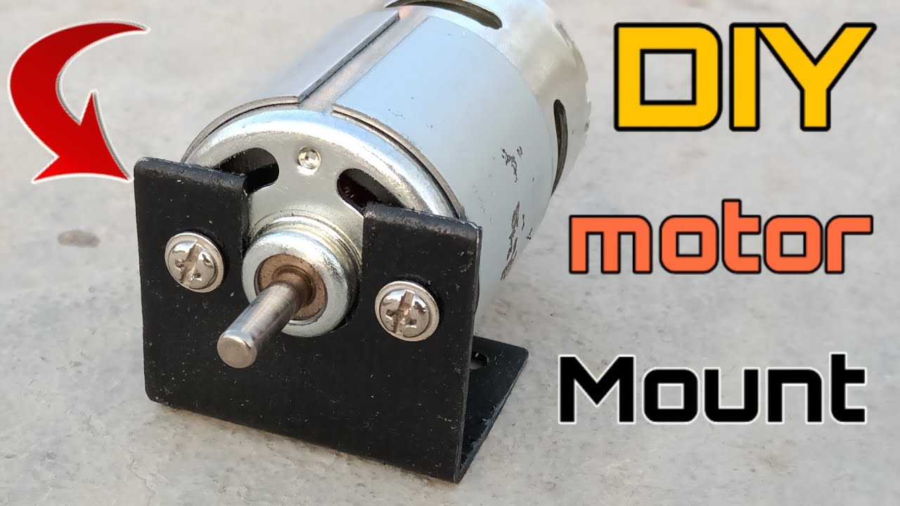 How To Make 775 DC Motor Mount/Bracket At Home | 775 DC Motor Mount ...