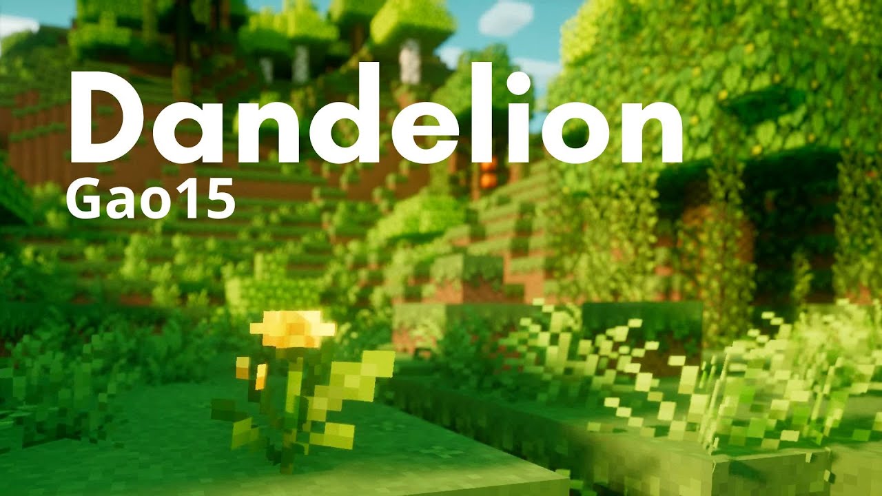 Dandelion - Minecraft fan music - YouTube