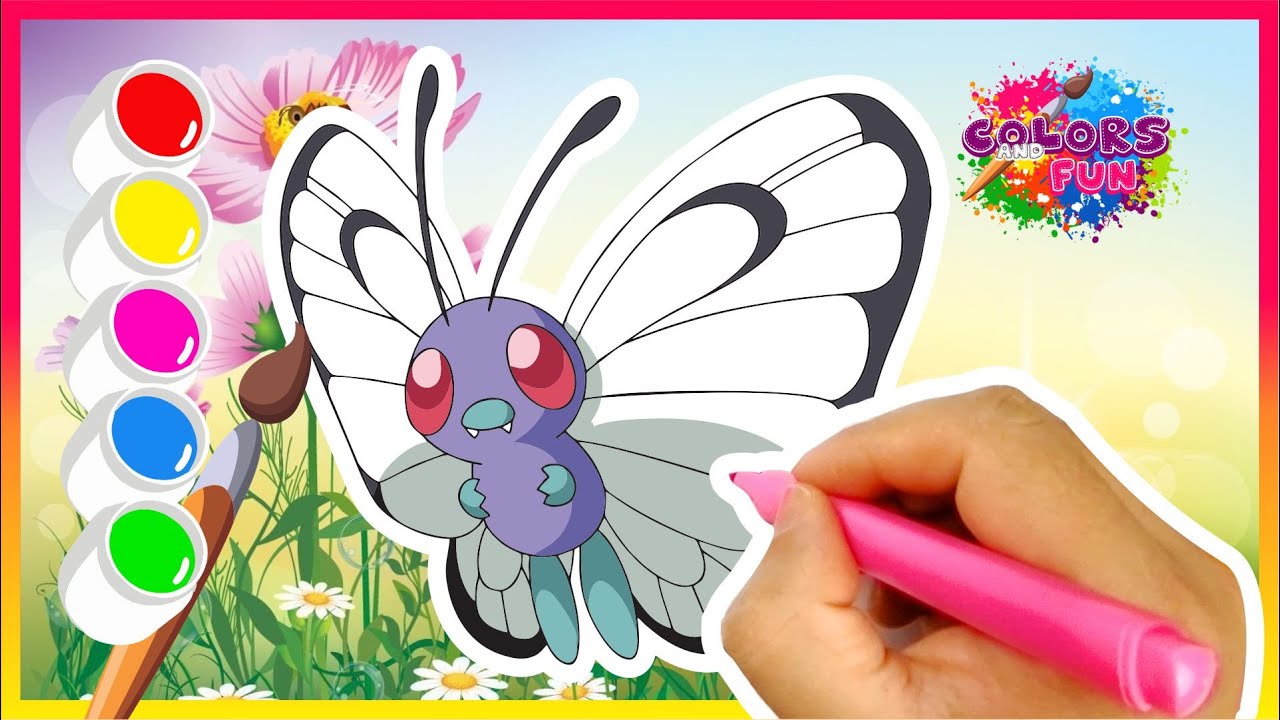 Butterfree from Pokémon How to draw and paint? - Colors and Fun #218 ...