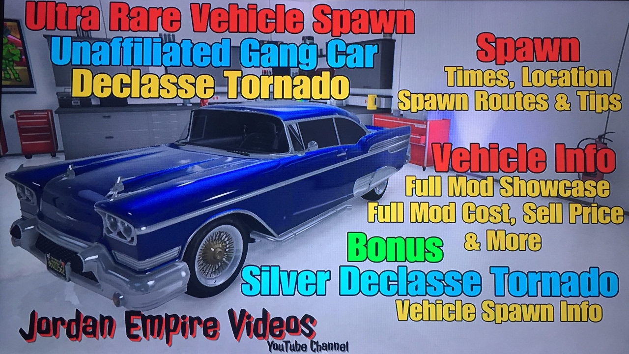 GTA 5 Online Ultra Rare Unaffiliated Blue & Silver Declasse Tornado ...