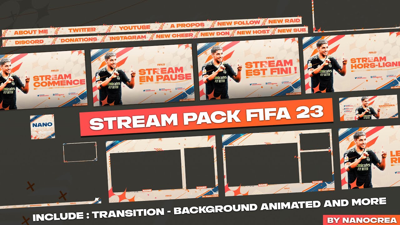 [⚡ FIFA 23 | STREAM PACK OVERLAY BEIGE VERSION | TEMPLATE | Download ...