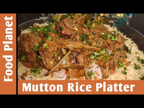 Mutton rice platter | delicious masala chops with rice by Food Planet ...