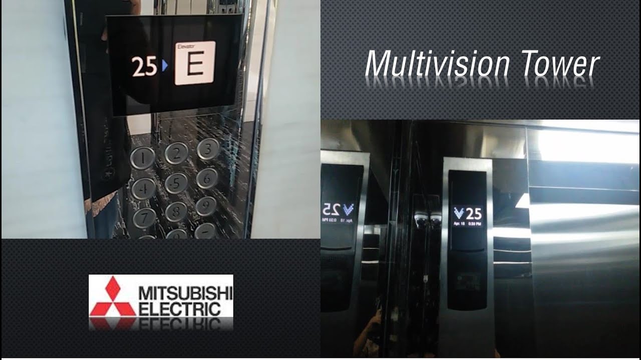 Mitsubishi DOAS Traction Lifts - Multivision Tower, Jakarta (High) - YouTube