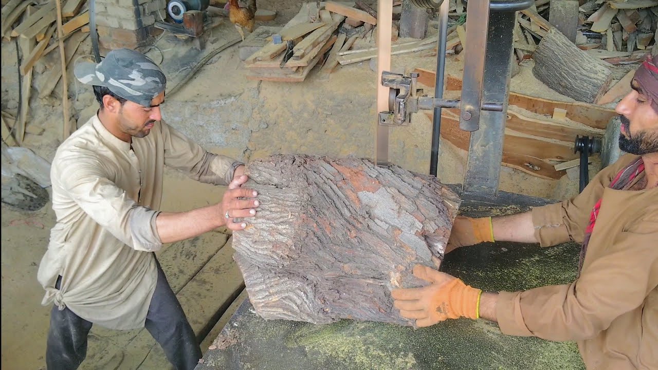 Cuttings of damaged and dry wood | Table Sawmill Wood Cutting - YouTube