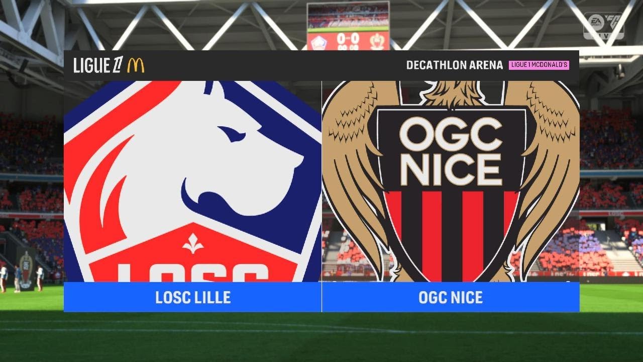 Lille 4-0 Nice, League 1 match highlights - YouTube