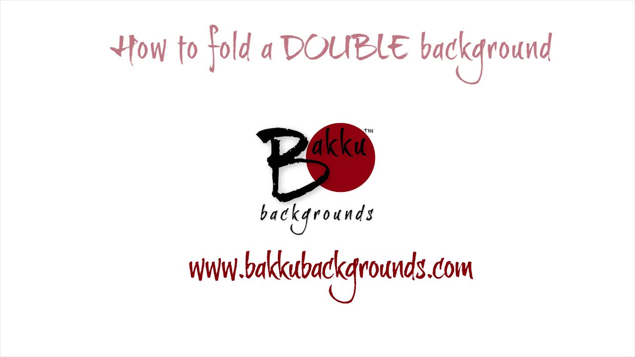 How to fold a Double Bakku Background - YouTube