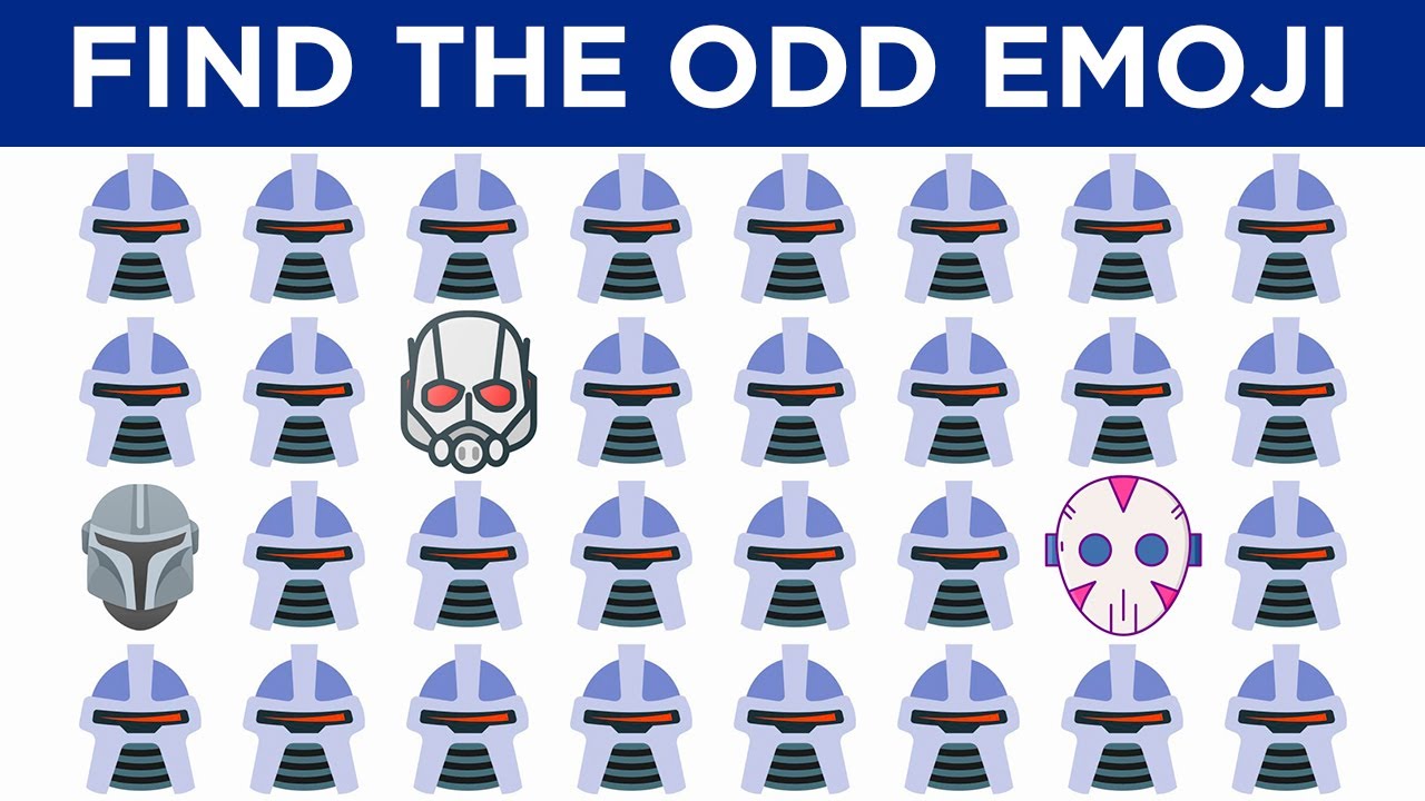 Find The Odd Emoji Out cylon head #82 - Difficult level by Harmi - YouTube